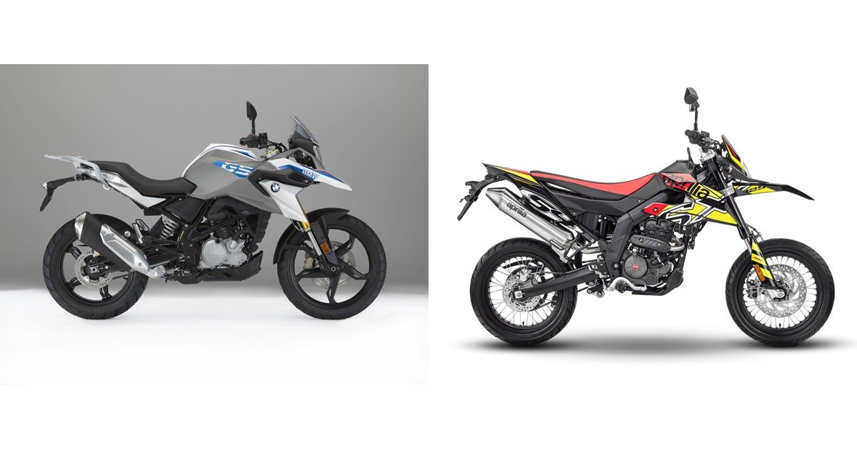 Motorrad Vergleich BMW G 310 GS 2019 vs. Aprilia SX 125 2022