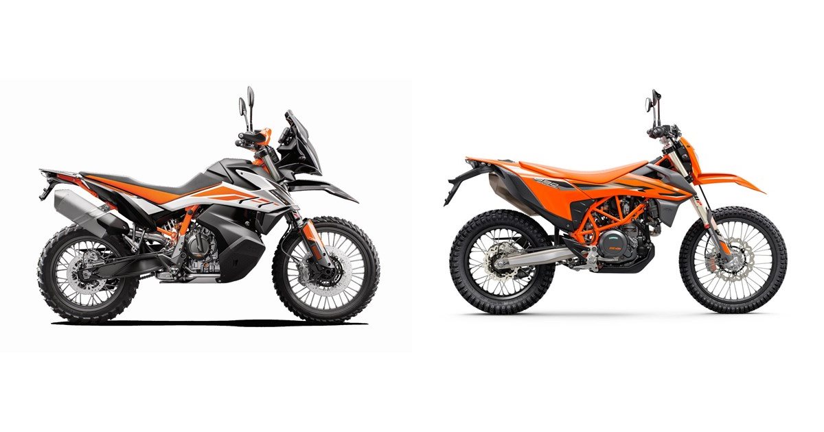 Motorrad Vergleich KTM 790 Adventure R 2020 vs. KTM 690 Enduro R 2023