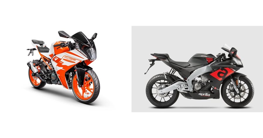 Confronto tra moto KTM RC 125 2023 VS. Aprilia RS 125 ABS 2022