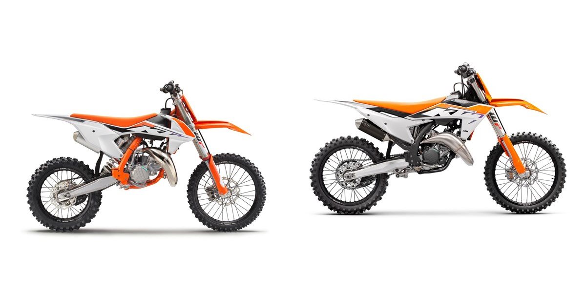 Motorrad Vergleich KTM 85 SX 19/16 2023 vs. KTM 125 SX 2023