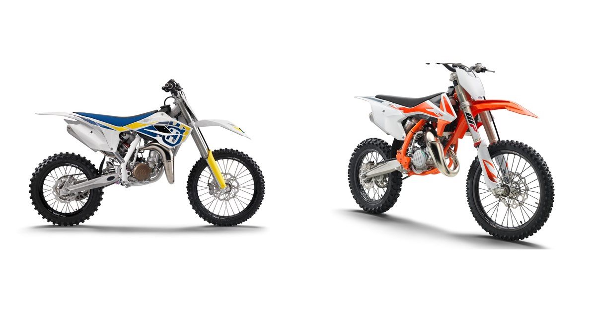 Motorrad Vergleich Husqvarna TC 85 2014 vs. KTM 85 SX 19/16 2020