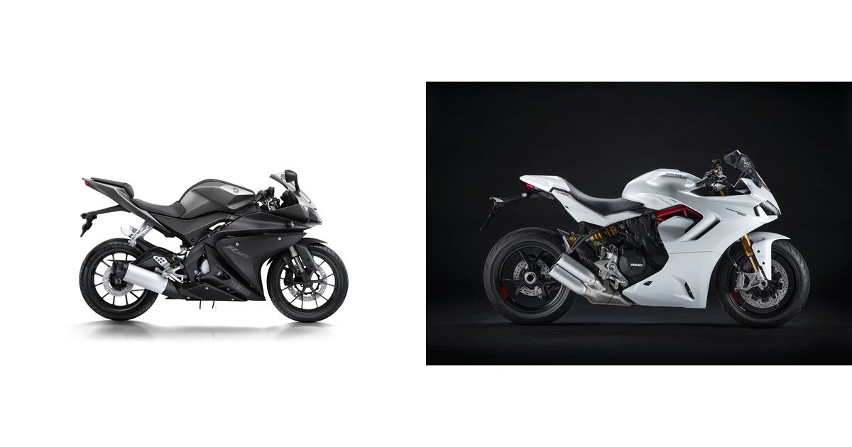 Yamaha YZF-R125 2015 vs Ducati SuperSport 950 S 2021