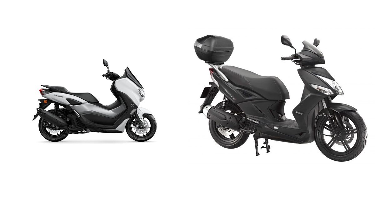 Comparaison des motos Yamaha NMAX 125 2022 VS. Kymco Agility 16 Plus ...