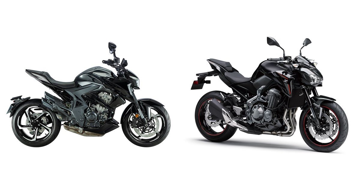 Motorrad Vergleich Zontes 350 R1 2022 vs. Kawasaki Z900 70kW 2018