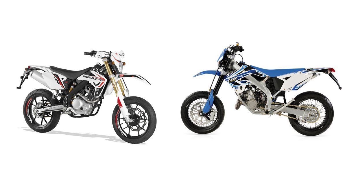 Motorrad Vergleich Rieju Marathon 125 Supermoto 2015 vs. TM SMR 125 2013