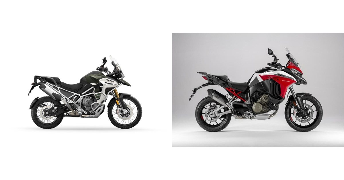 Triumph Tiger 1200 Rally Explorer 2022 vs Ducati Multistrada V4 2023