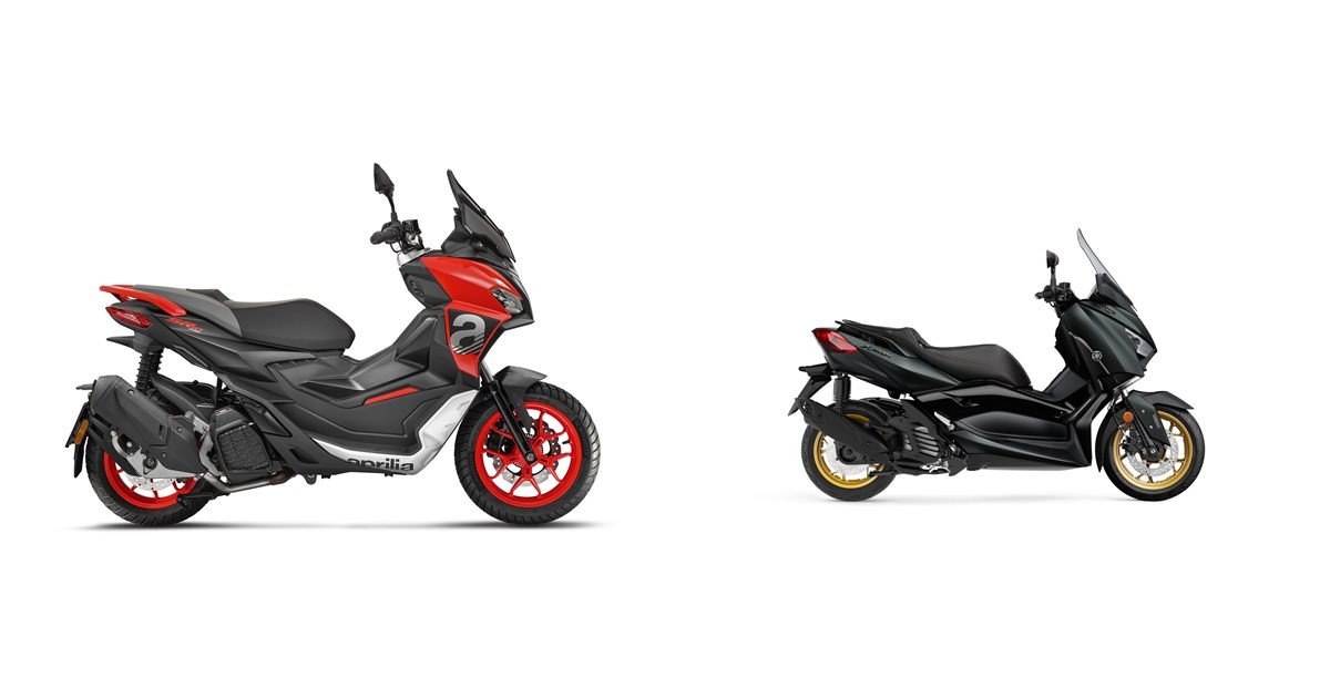 Motorrad Vergleich Aprilia SR GT Sport 200 2022 vs. Yamaha XMAX 125 Tech MAX 2022