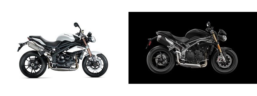 Motorrad Vergleich Triumph Speed Triple 1050 2012 vs. Triumph Speed ...