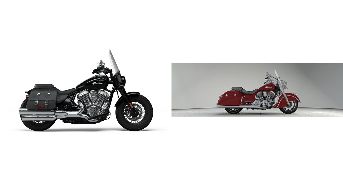 Motorrad Vergleich Indian Super Chief Limited 2021 vs. Indian ...
