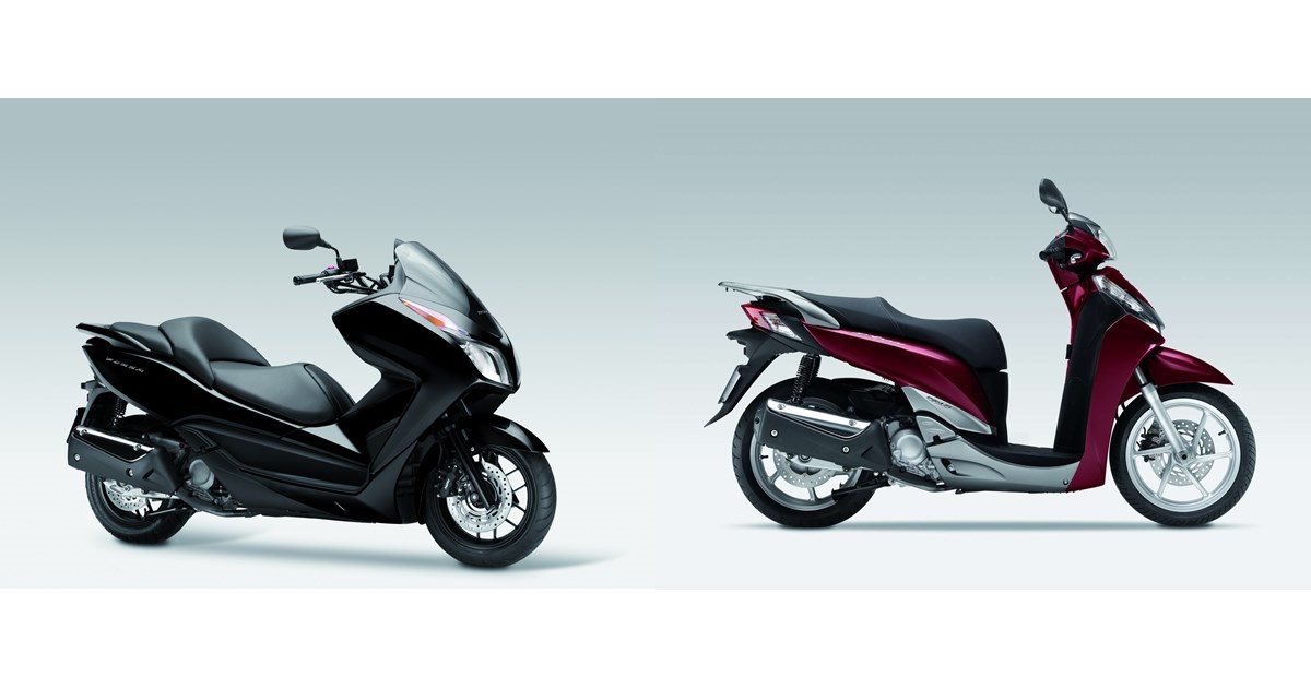 Motorrad Vergleich Honda NSS 300 Forza 2015 vs. Honda SH300i 2020