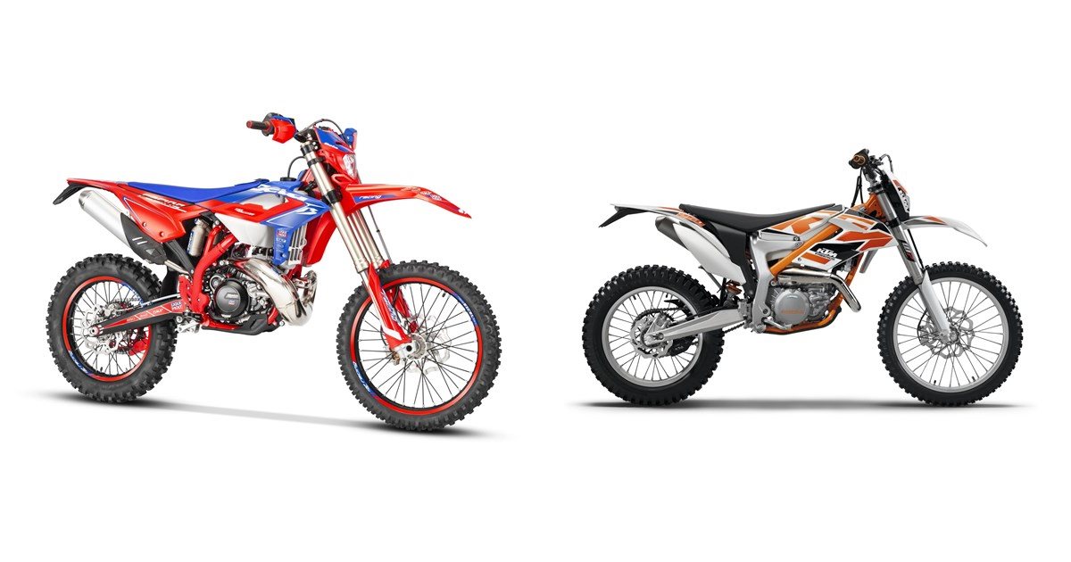 Motorrad Vergleich Beta RR 300 Racing 2023 vs. KTM Freeride 250 R 2017