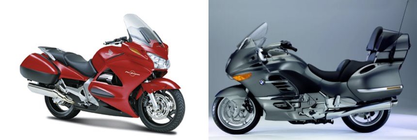 Motorrad Vergleich Honda ST 1100 Pan-European 2005 vs. BMW K 1200 LT 2009