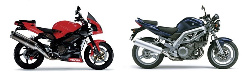 Aprilia RSV 1000 Tuono R 2005 vs Suzuki SV 1000 2006