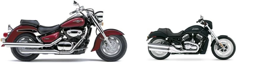 Suzuki Intruder VL 1500 LC 2007 vs Harley-Davidson V-Rod Night Rod ...