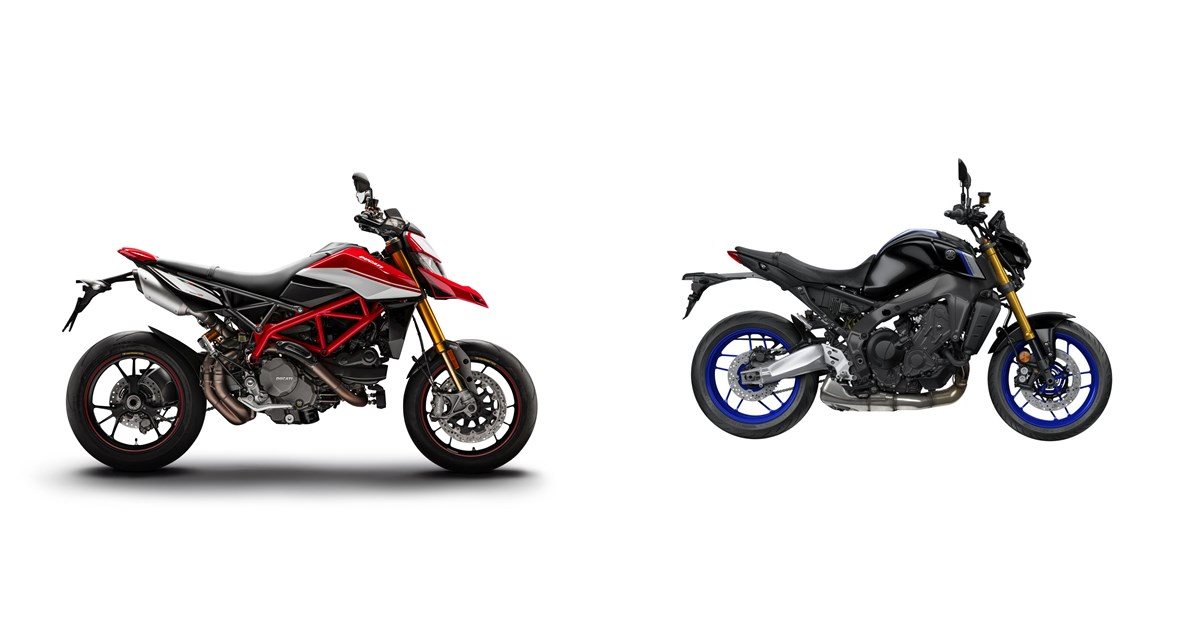 Comparaison des motos Ducati Hypermotard 950 SP 2019 VS. Yamaha MT-09 ...
