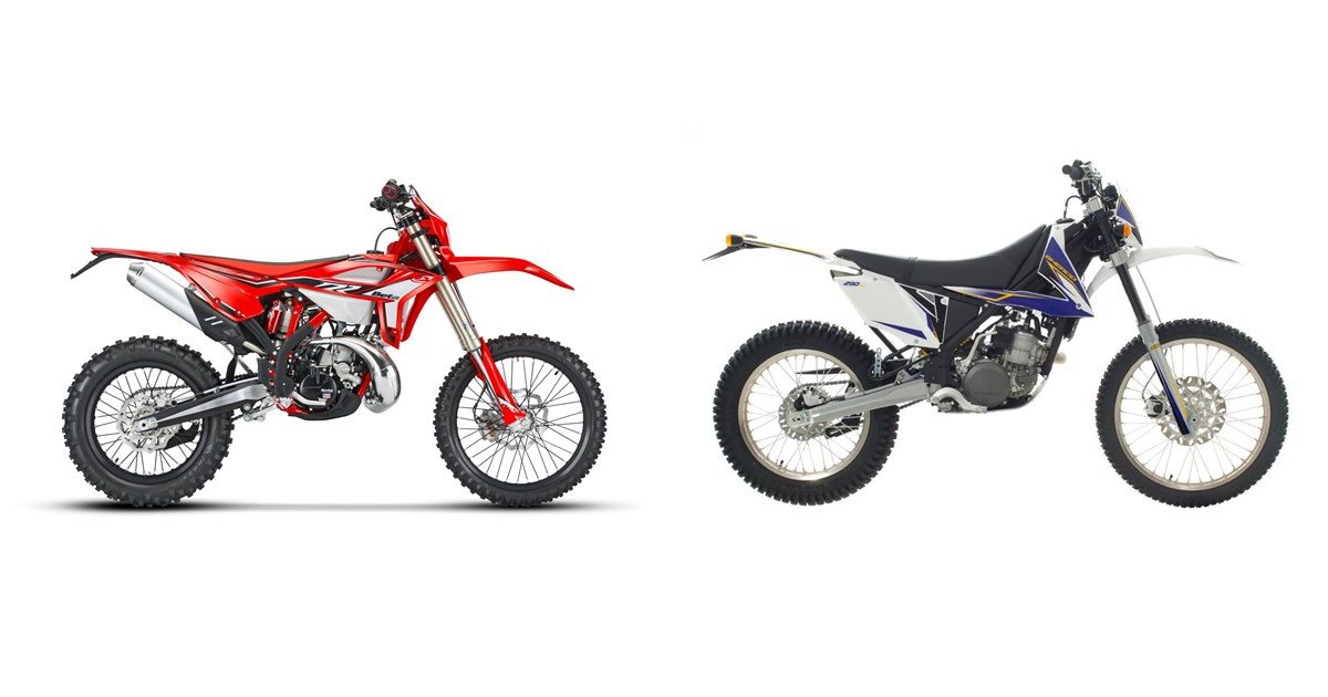 Motorrad Vergleich Beta RR 200 2T 2022 vs. Sherco X-Ride 290 2014