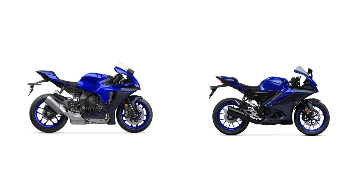 Motorrad Vergleich Yamaha R1 2023 vs. Yamaha R125 2023