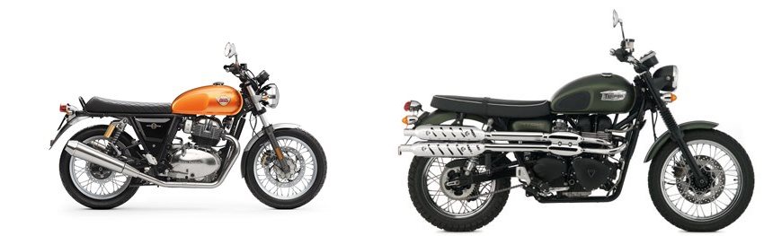 Royal Enfield Interceptor 650 2019 vs Triumph Scrambler 2009