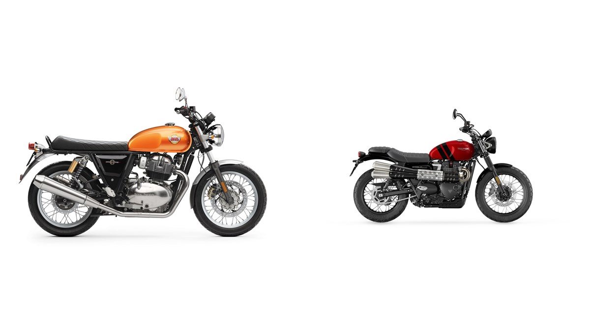 Motorrad Vergleich Royal Enfield Interceptor 650 2019 vs. Triumph ...