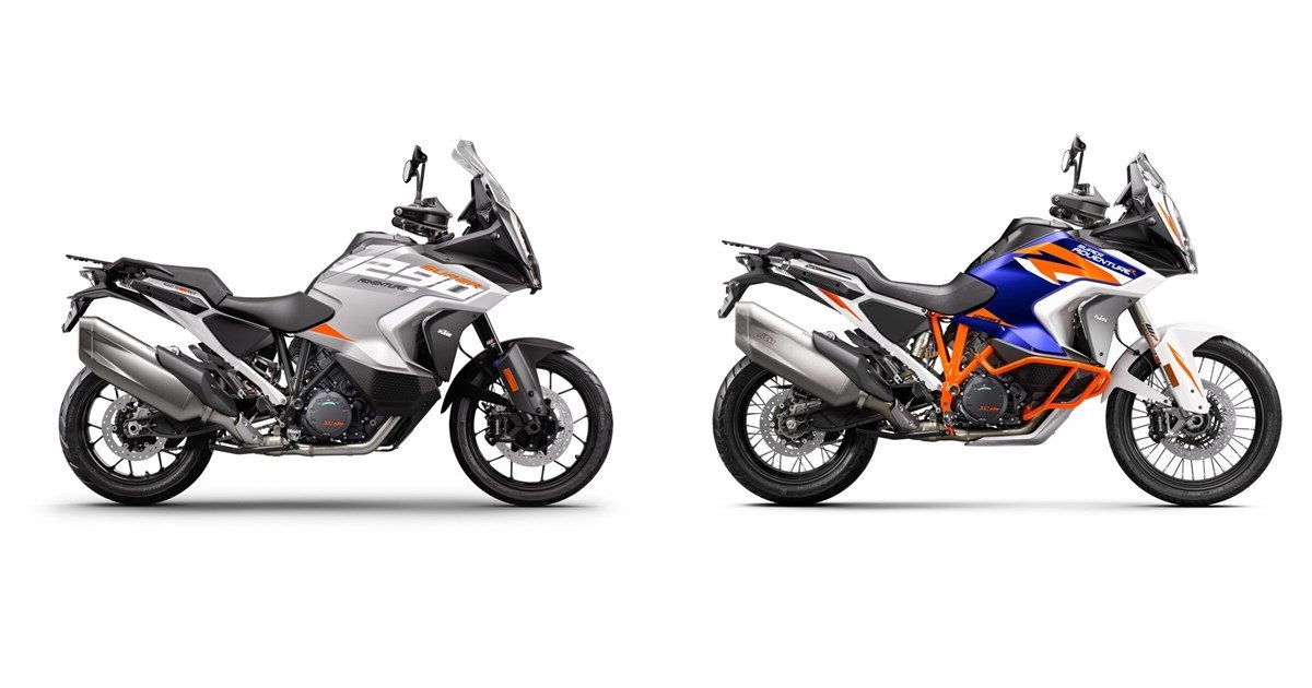 Comparaison des motos KTM 1290 Super Adventure S 2023 VS. KTM 1290 ...