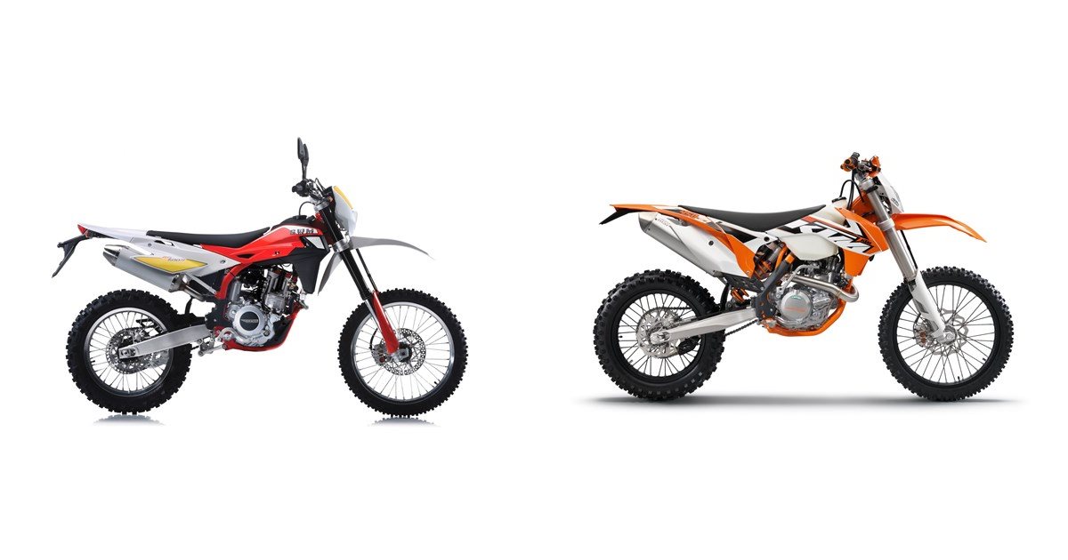 Motorrad Vergleich SWM RS 500 R 2018 vs. KTM 450 EXC 2015