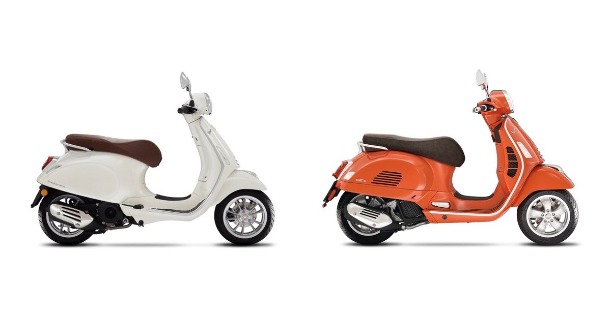 Motorrad Vergleich Vespa Primavera 125 2023 vs. Vespa GTS 125 iGET 2021