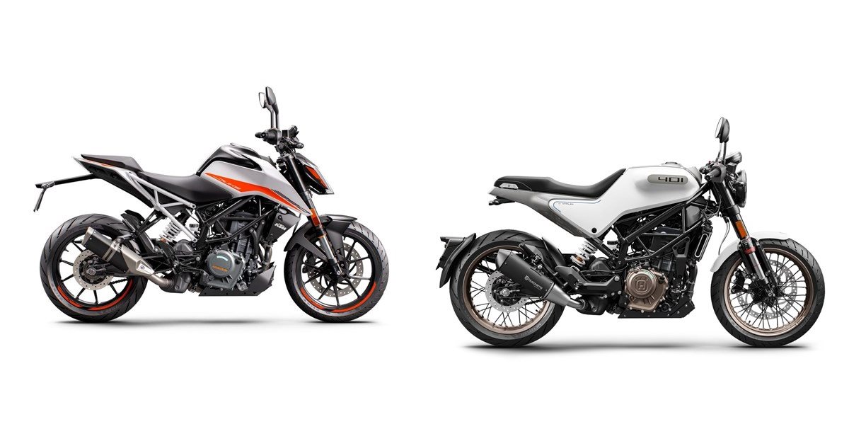Confronto tra moto KTM 390 Duke 2022 VS. Husqvarna Vitpilen 401 2023