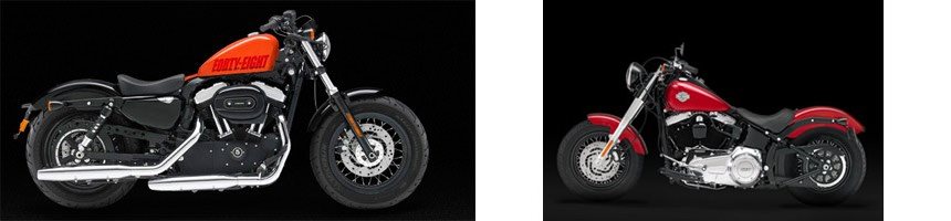 Harley-Davidson Sportster XL 1200X Forty-Eight 2012 vs Harley-Davidson ...