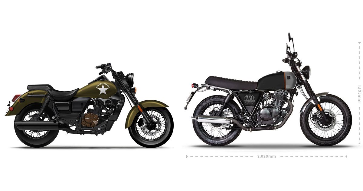 Motorrad Vergleich United Motors UM Renegade Commando 125 2017 vs ...