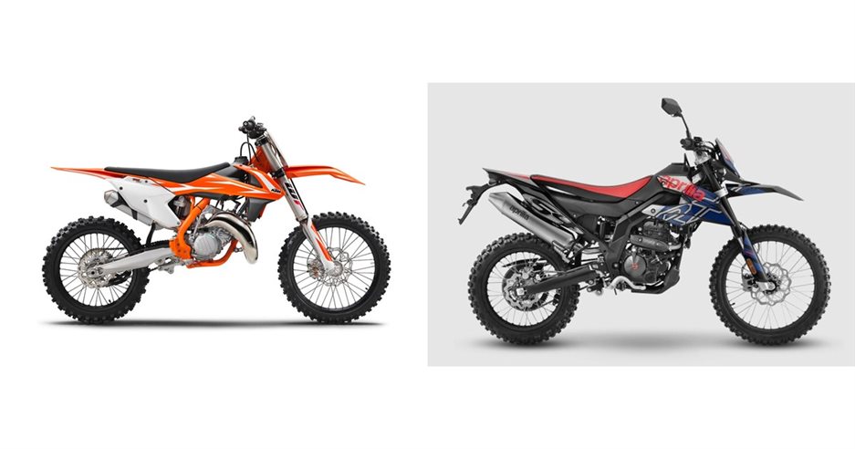 Comparaison des motos KTM 125 SX 2018 VS. Aprilia RX 125 2023