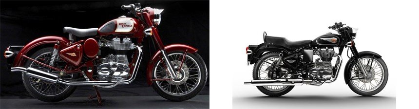 Royal Enfield Bullet 500 Classic EFI 2010 vs Royal Enfield Bullet 500 ...
