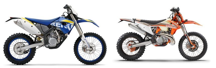 Motorrad Vergleich Husaberg FE 570 2009 vs. KTM 300 EXC TPI Erzberg ...