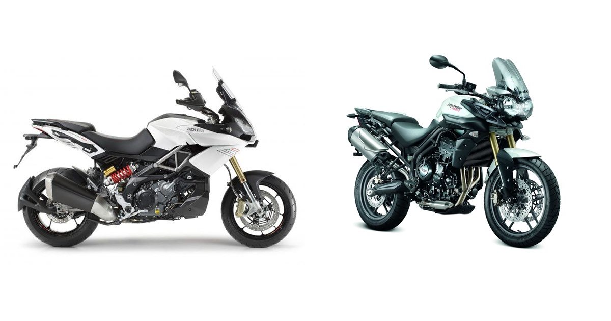 Motorrad Vergleich Aprilia Caponord 1200 ABS 2017 vs. Triumph Tiger 800 ...