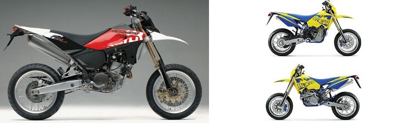 Motorrad Vergleich Husqvarna SM 610 2009 vs. Husaberg FS 650 E 2005