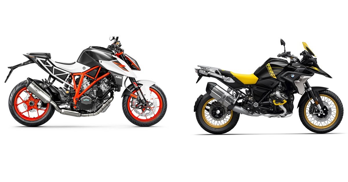 Motorrad Vergleich KTM 1290 Super Duke R 2018 vs. BMW R 1250 GS ...