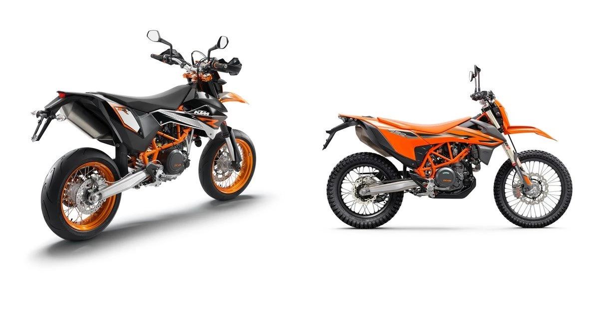 Motorrad Vergleich KTM 690 SMC R 2013 vs. KTM 690 Enduro R 2023