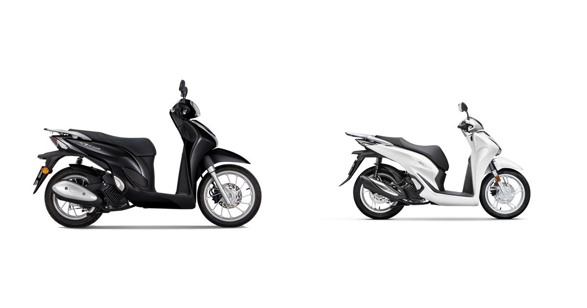 Motorrad Vergleich Honda SH Mode 125 2023 vs. Honda SH125i 2020