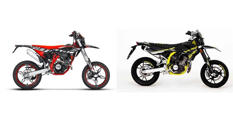 Motorrad Vergleich Beta RR Motard 125 4T LC 2022 vs. SWM SM 125 R 2023