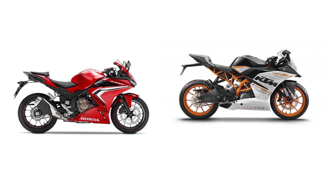 Comparaison des motos Honda CBR500R 2020 VS. KTM RC 390 2014