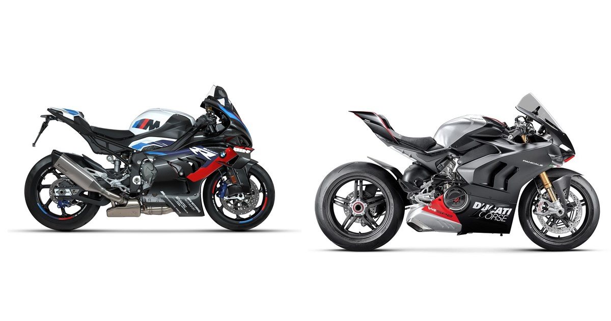 BMW M 1000 RR 2023 vs Ducati Panigale V4 SP2 2023