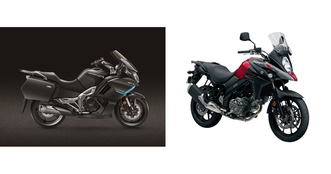 Motorrad Vergleich CFMOTO 650TK 2018 vs. Suzuki V-Strom 650 2020
