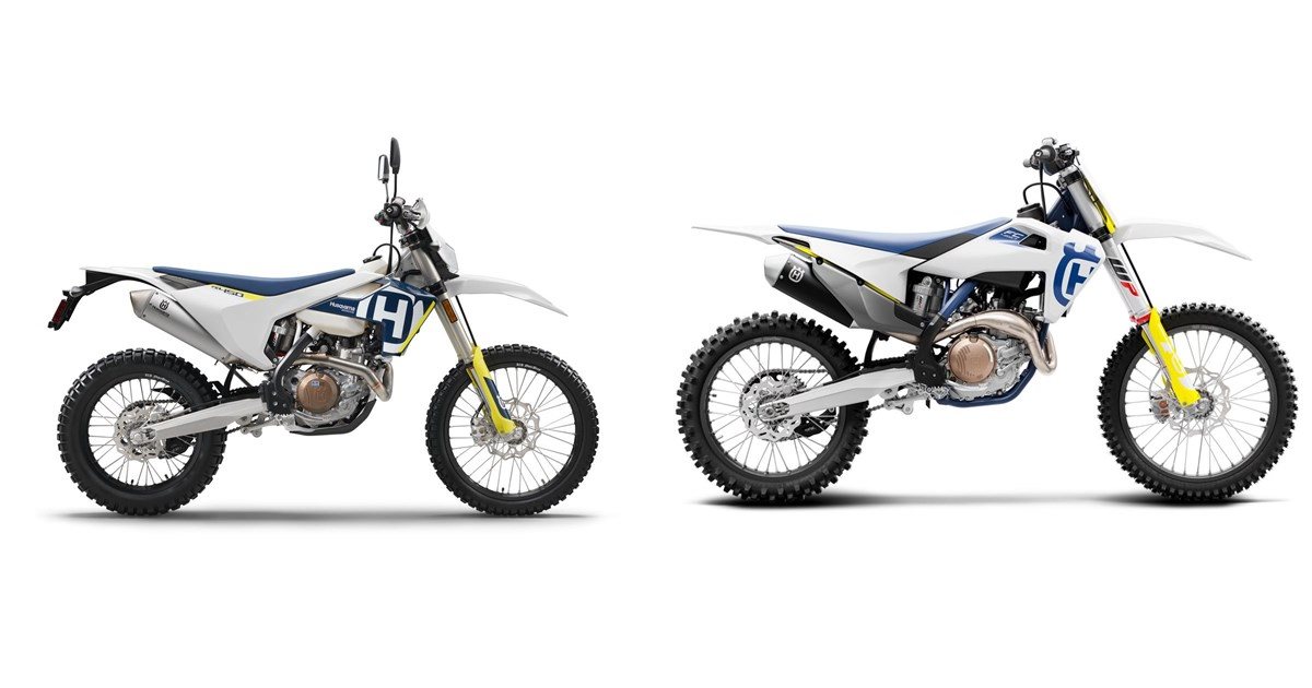 Motorrad Vergleich Husqvarna FE 450 2018 vs. Husqvarna FC 450 2020
