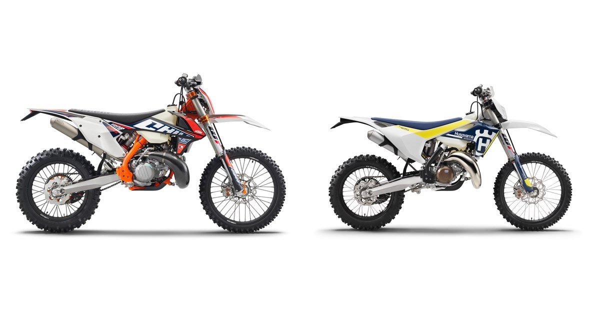 Motorrad Vergleich KTM 300 EXC TPI Sixdays 2019 vs. Husqvarna TX 125 2017