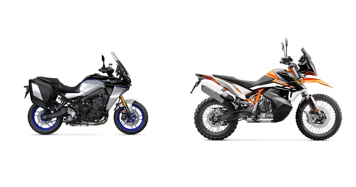 Motorrad Vergleich Yamaha Tracer 9 GT+ 2023 vs. KTM 890 Adventure R 2021