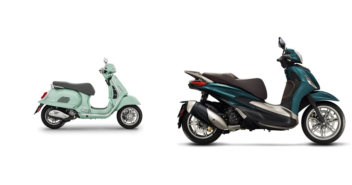 Motorrad Vergleich Vespa Gts 300 2023 Vs Piaggio Beverly 300 2022