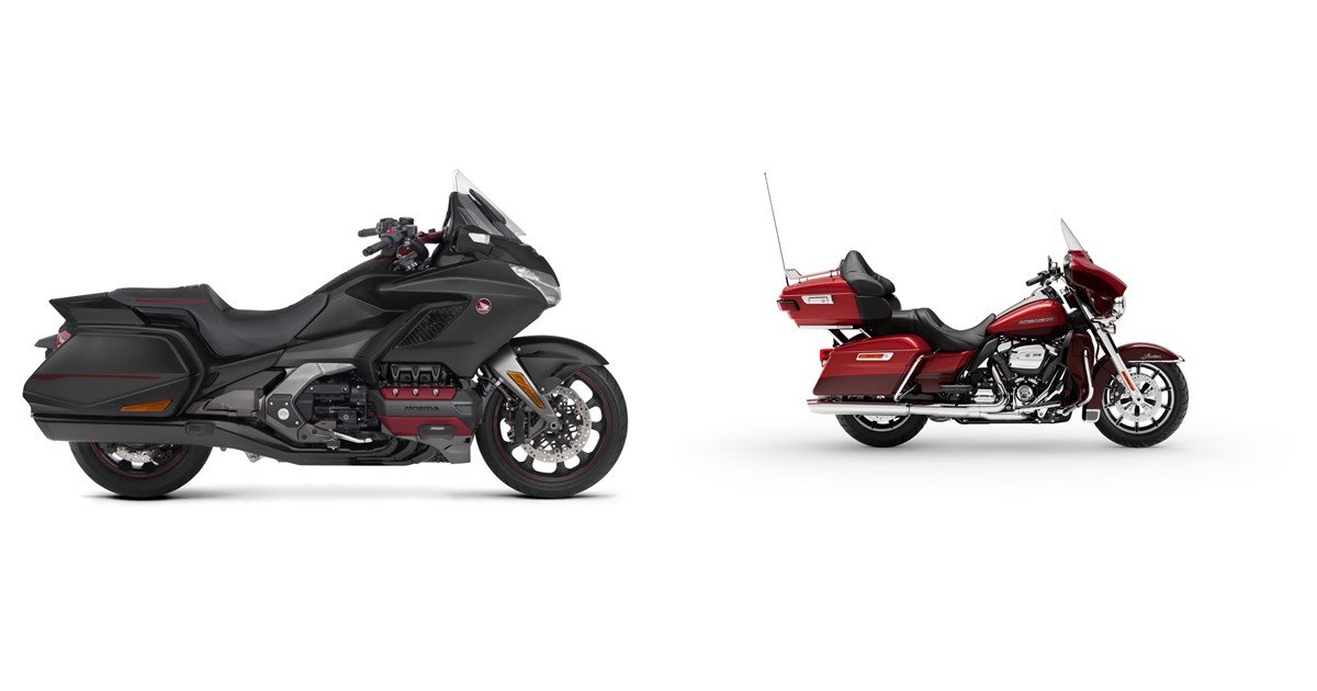Motorrad Vergleich Honda GL 1800 Goldwing 2020 vs. Harley-Davidson ...