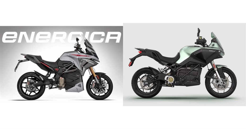 Motorrad Vergleich Energica Experia 2023 vs. Zero DSR/X 2023