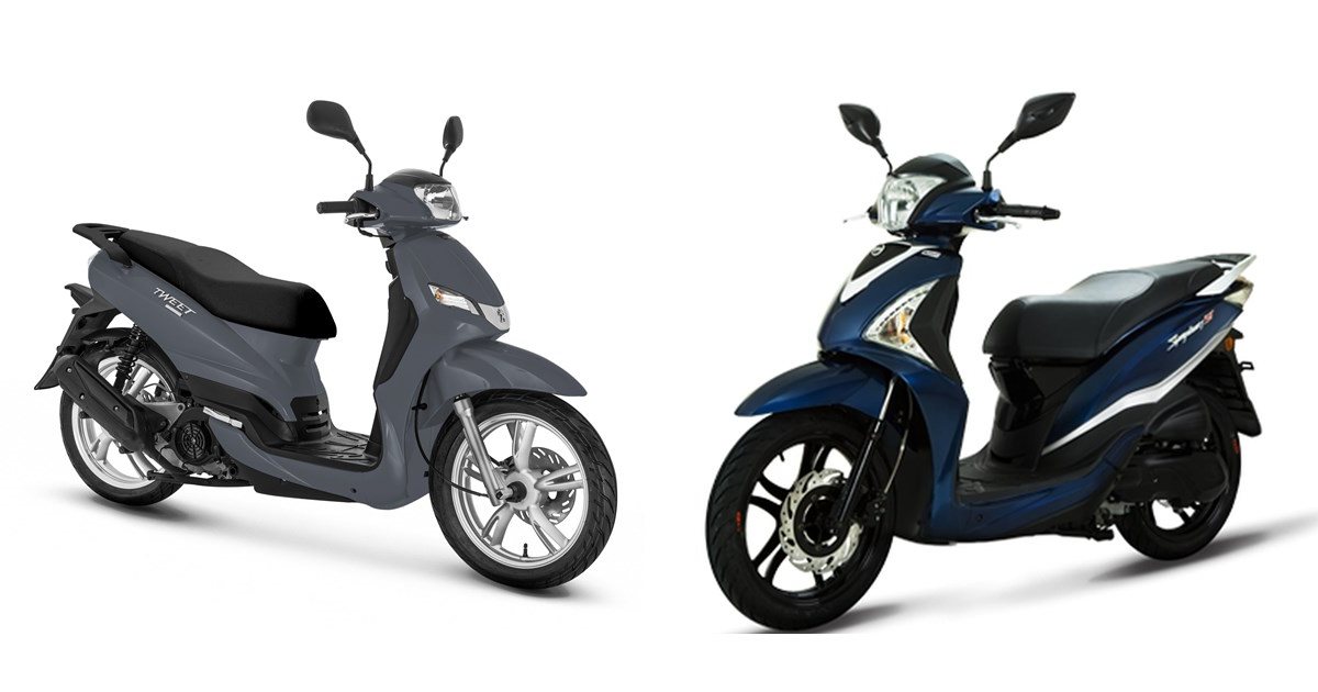 Motorrad Vergleich Peugeot Tweet 125 2020 vs. Sym Symphony ST 125 2022