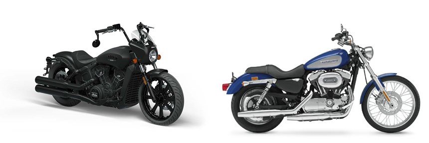 Indian Scout Rogue 2023 vs Harley-Davidson Sportster XL 1200C Custom 2009