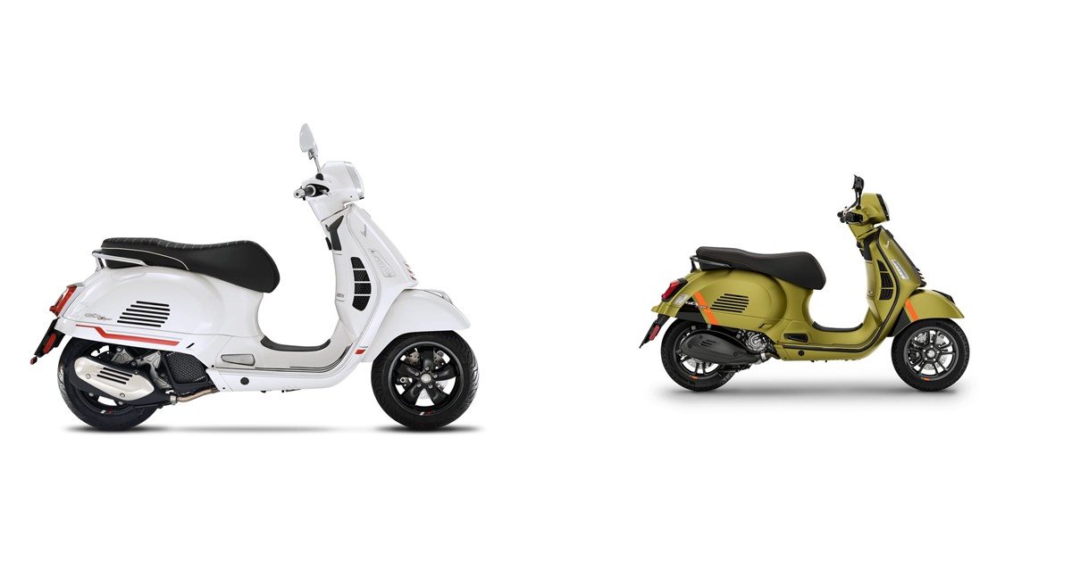 Motorrad Vergleich Vespa GTS 125 Super Sport 2022 vs. Vespa GTS 300 Super Sport 2023